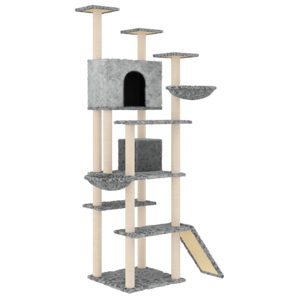 One Allium Way® Cat Tree Engineered Wood, Plush, Sisal Extra Large ...