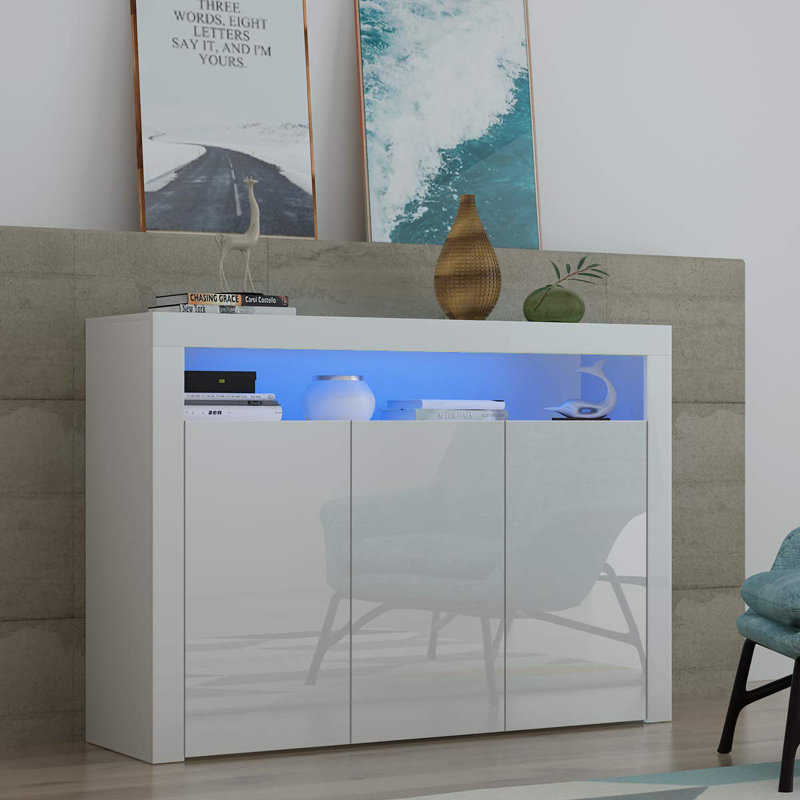 Metro Lane Azania 130cm Wide Sideboard | Wayfair.co.uk