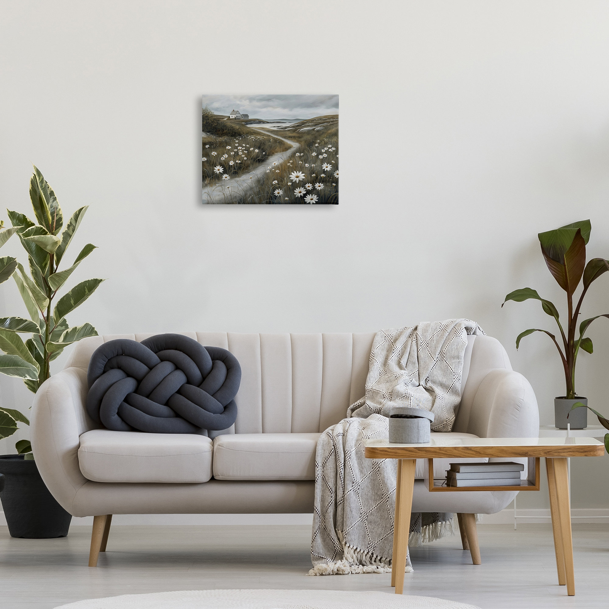 Dovecove Serene Coastal Cottage Path Canvas, design by Imagine It ...