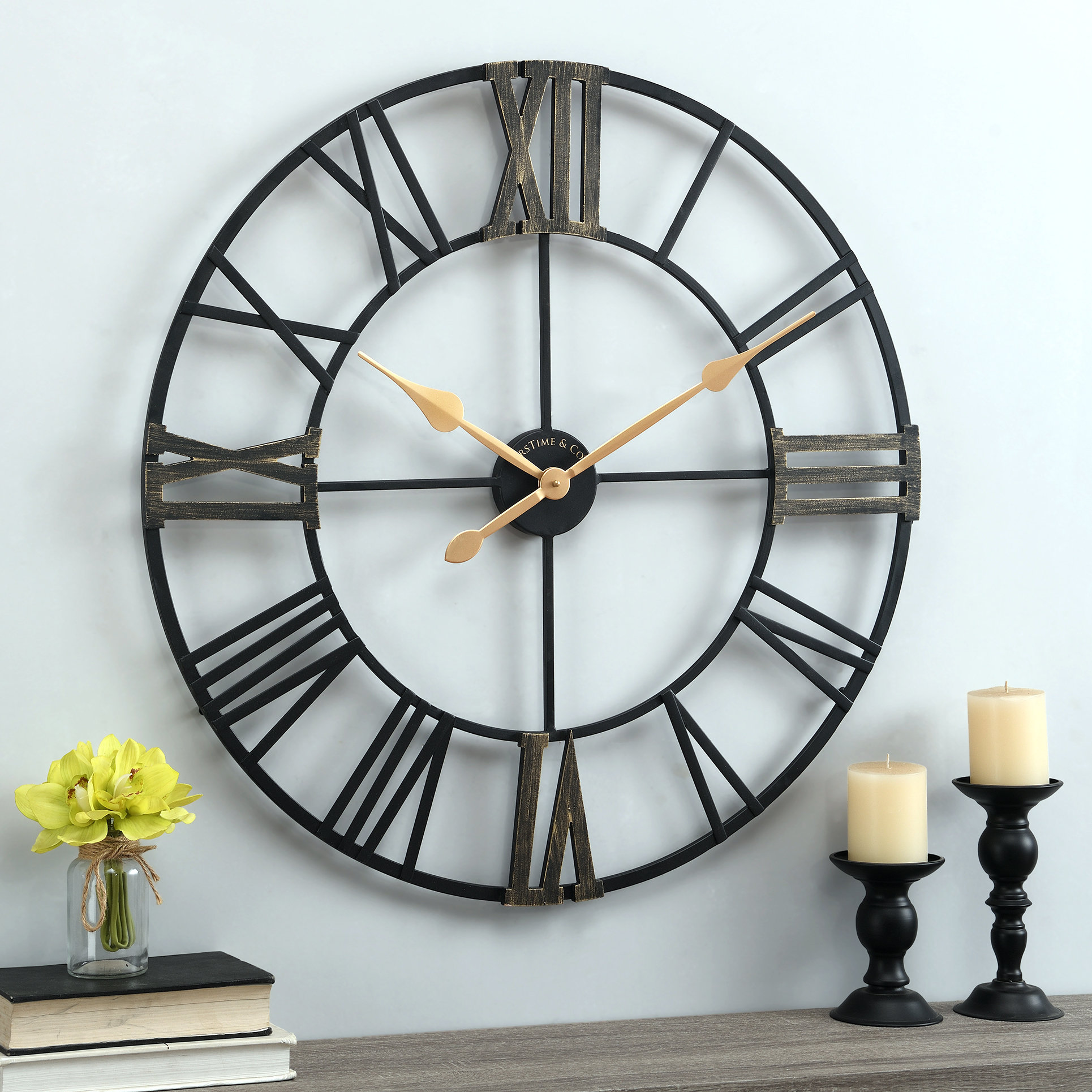 17 Stories Oversized Prescott Pocket Watch 30" Wall Clock & Reviews ...