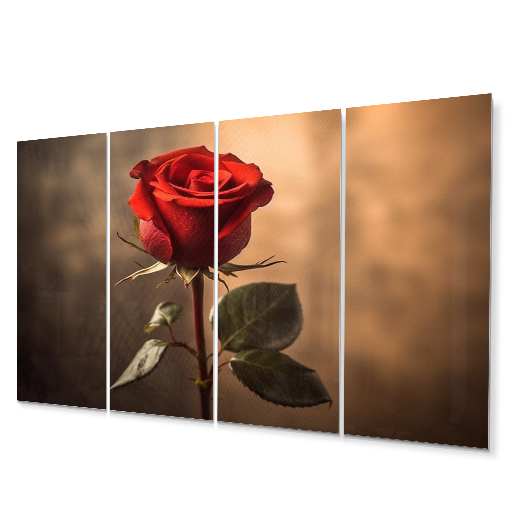 Design Art 4 Vintage Rose Reverie Wall Decor Set | Wayfair
