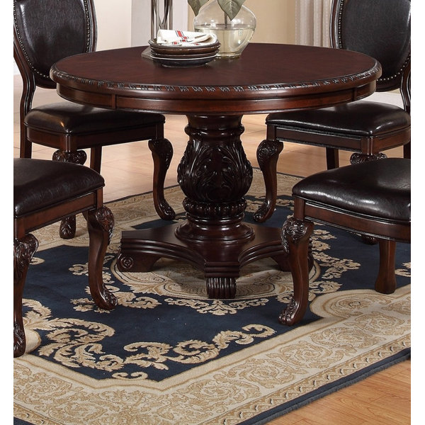 World Menagerie Classic Formal Dining Room Table And 4X Side Chairs ...