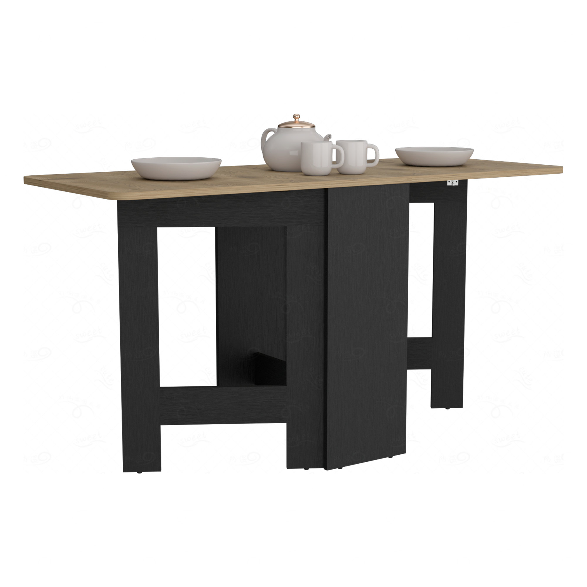 Ebern Designs Folding Table Space-Saving with Compact Design | Wayfair