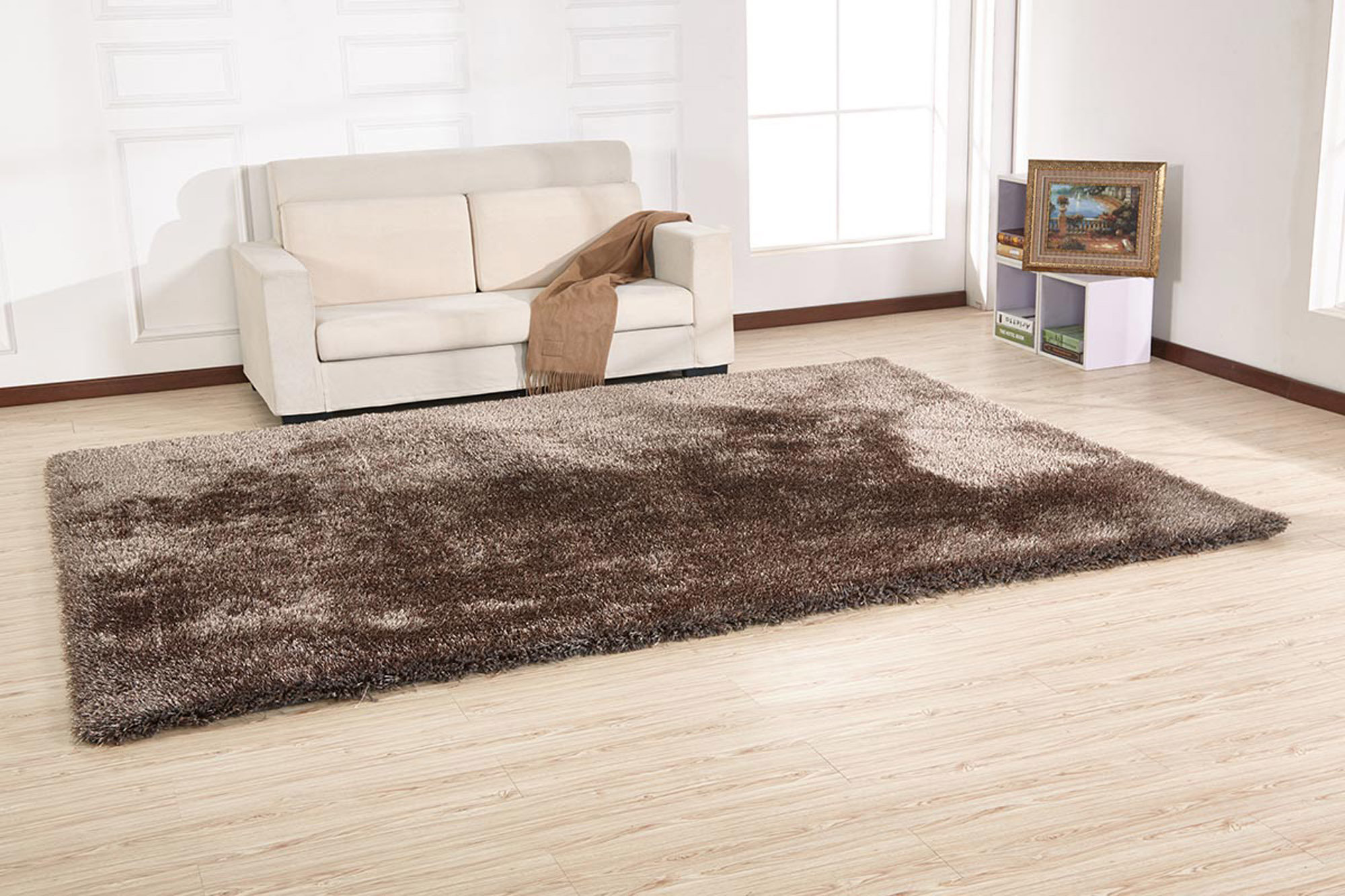 Latitude Run® Chubby Shaggy Hand Tufted Area Rug | Wayfair