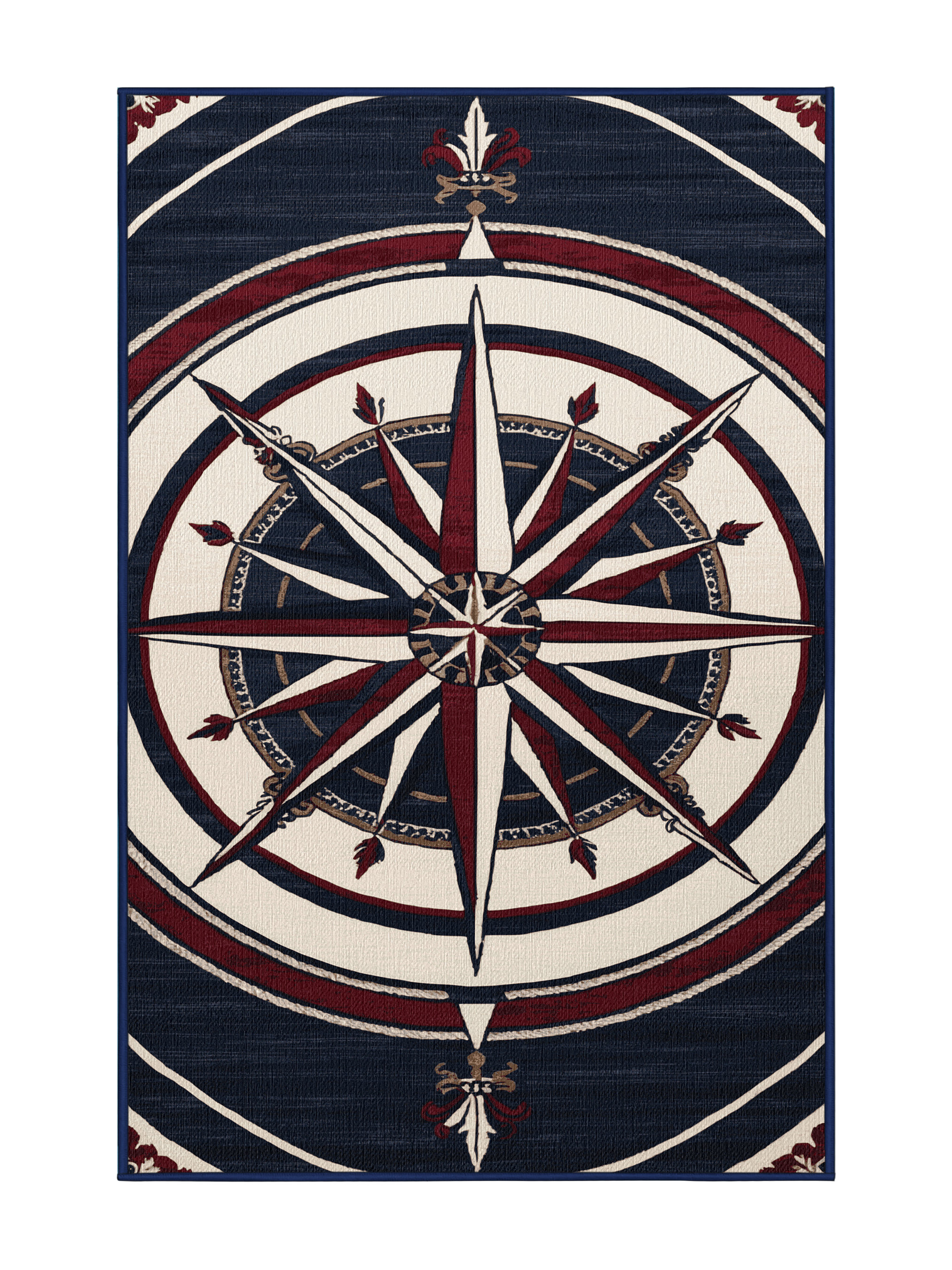 Longshore Tides Washable Traditional compass rose patterns Nautical ...