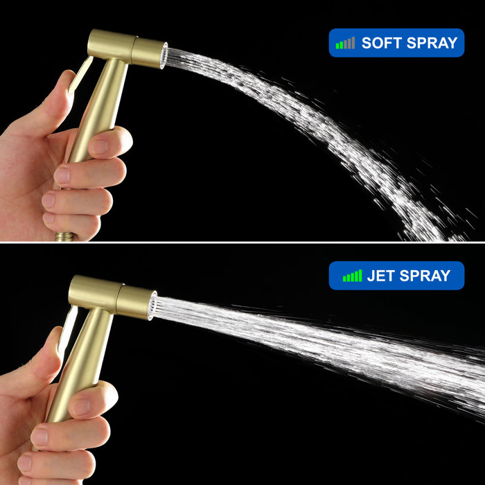 SHAMANDA Round Hand Held Bidet with Faucet Handheld Bidet Sprayer for ...