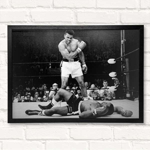 Latitude Run Muhammad Ali Knockout - Closed Corner Frame Art Prints on ...