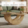 Ebern Designs 45" Round Coffee Table with Storage, Low Center Table for ...