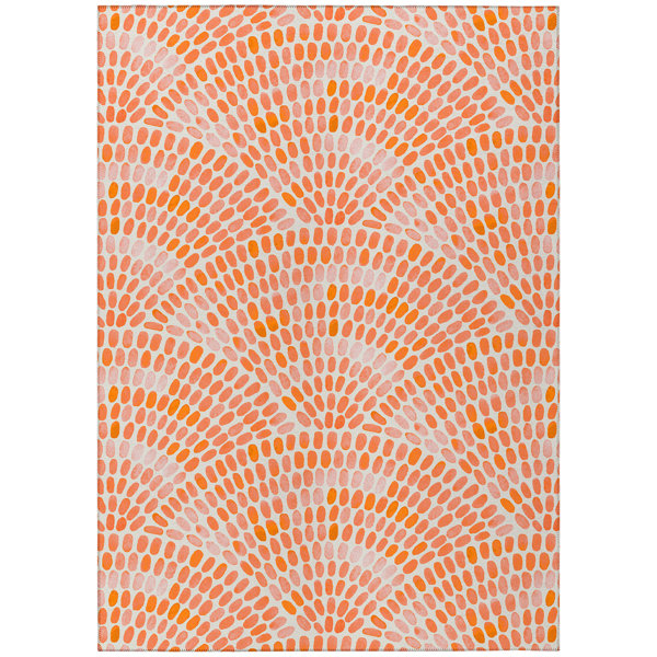Orange Outdoor Rugs You'll Love | Wayfair