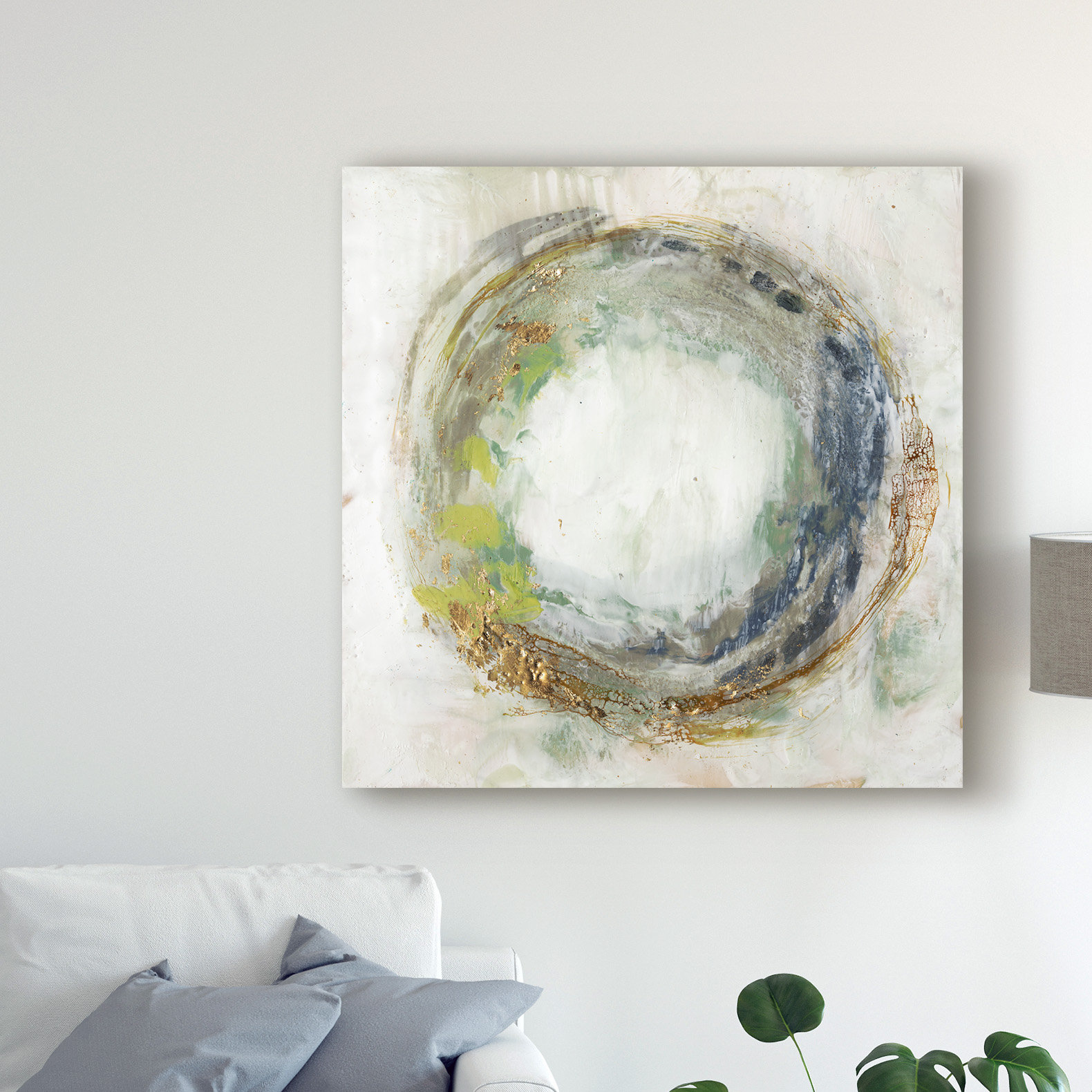 East Urban Home 'Fluid Orbit I' Acrylic Painting Print on Wrapped ...