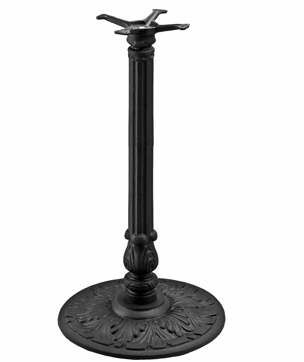 Cafe Tables Traditional 40.5'' 24'' w Cast Iron Round Table Base | Wayfair