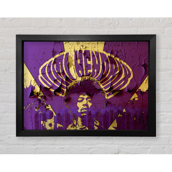 Bright Star Jimi Hendrix Purple Haze - Single Picture Frame Print ...