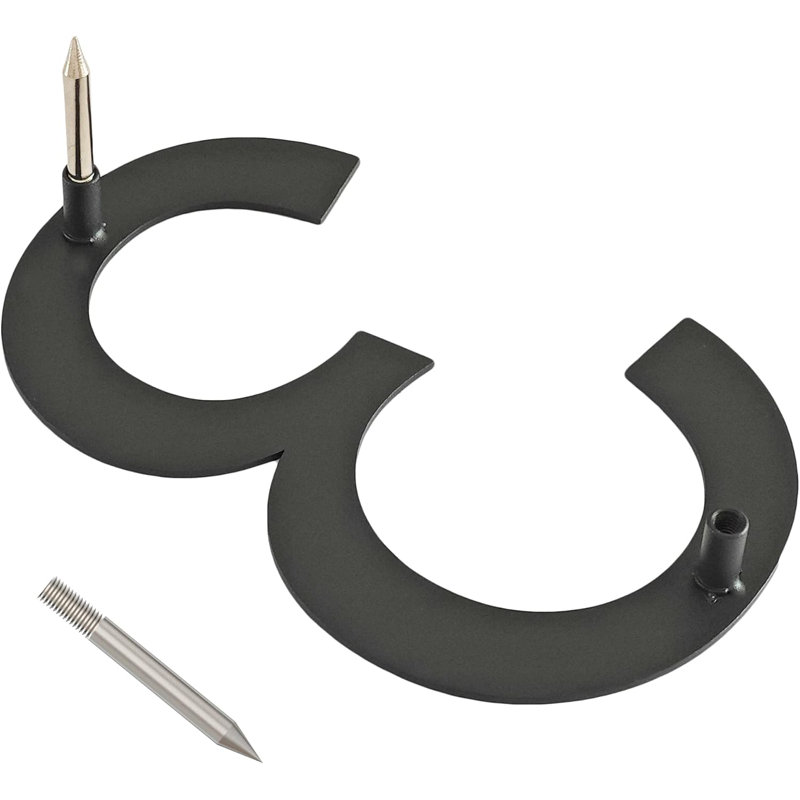DECOSOL 8 inch Large Stainless Steel House Numbers, Black Modern | Wayfair