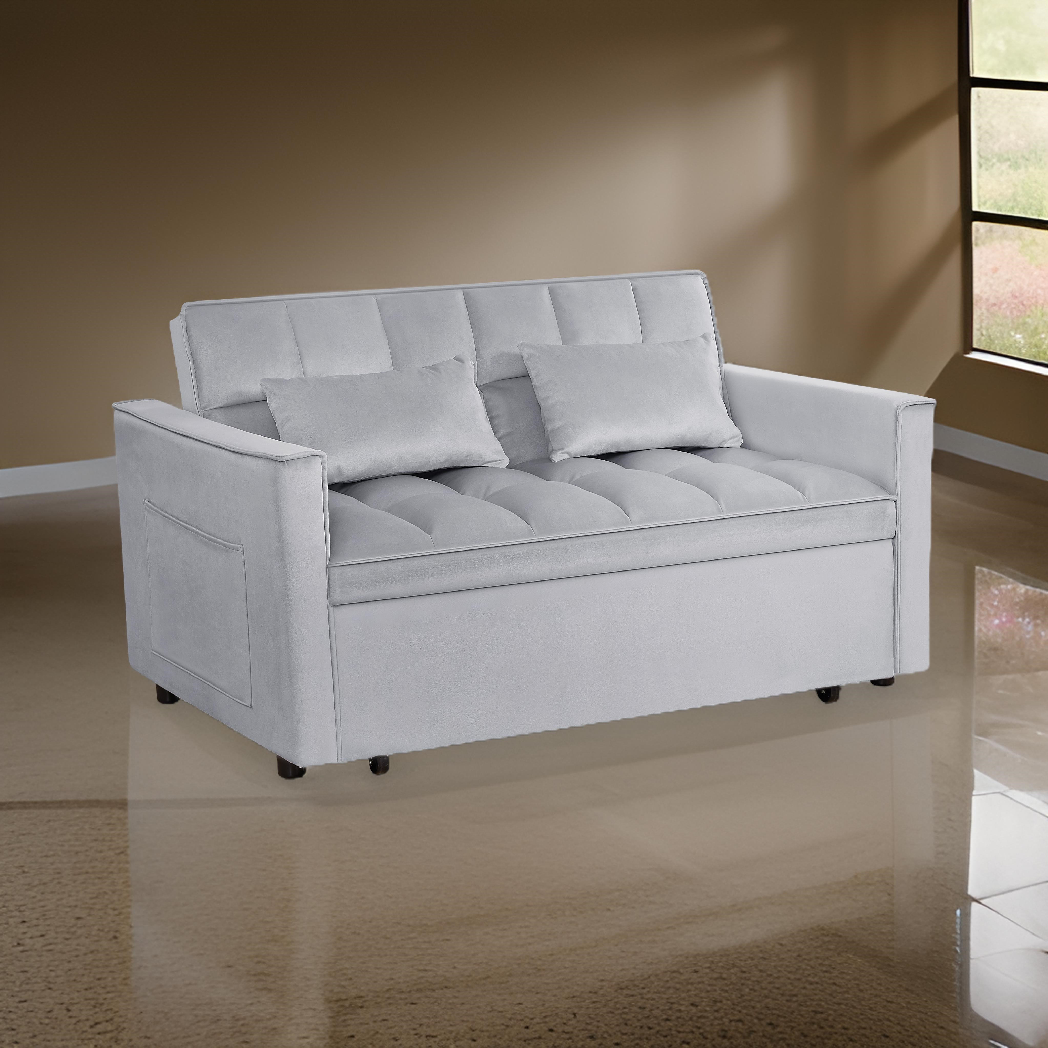 Mercer41 54" Adjustable Backrest Sofa Bed Futon Sofa | Wayfair