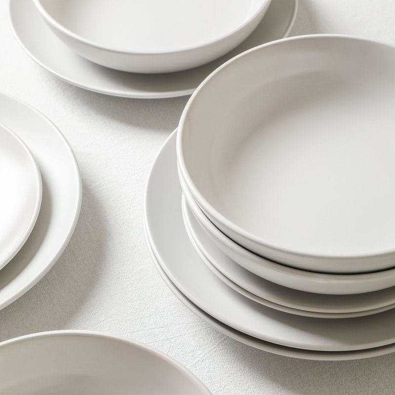 Earth & Clay Mia 12-Piece Dinnerware Set Stoneware | Wayfair