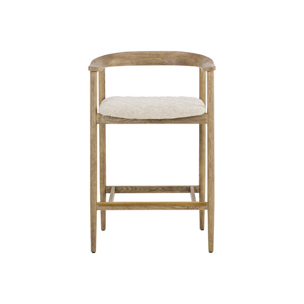 SUNPAN JEREMY COUNTER STOOL - WEATHERED OAK - DOVE CREAM | Perigold