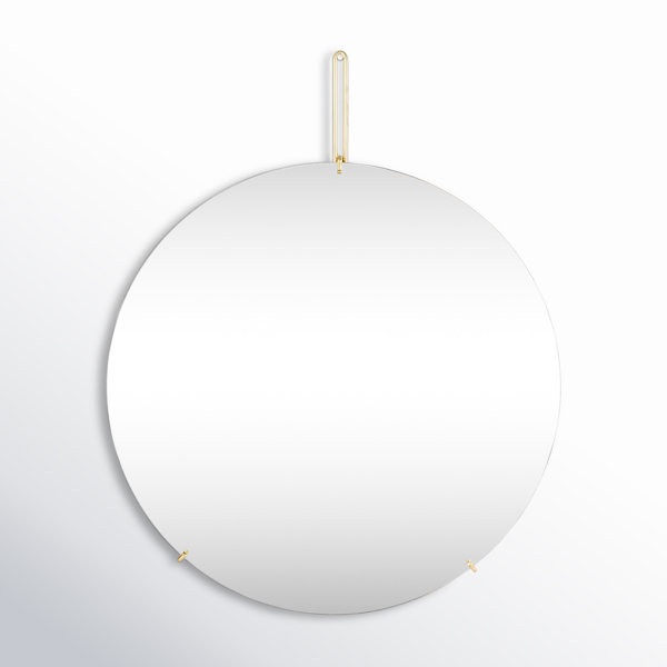 Galactic Stainless Steel Flat Wall Mirror & Reviews | AllModern