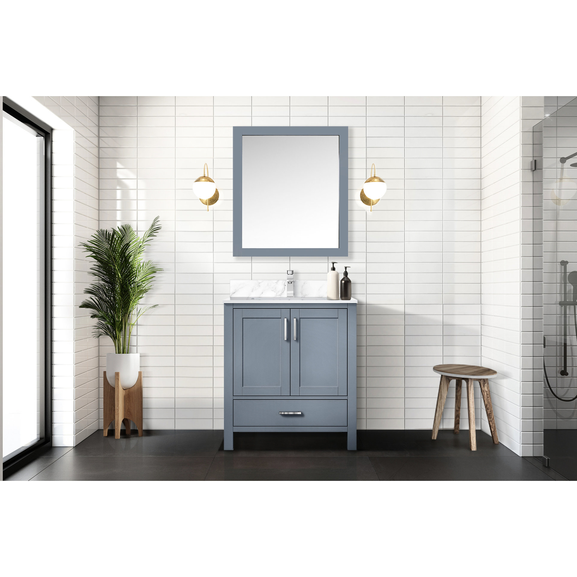 Red Barrel Studio® 30 In. Wide Vanity With 28 Mirror, Simple Fitting ...