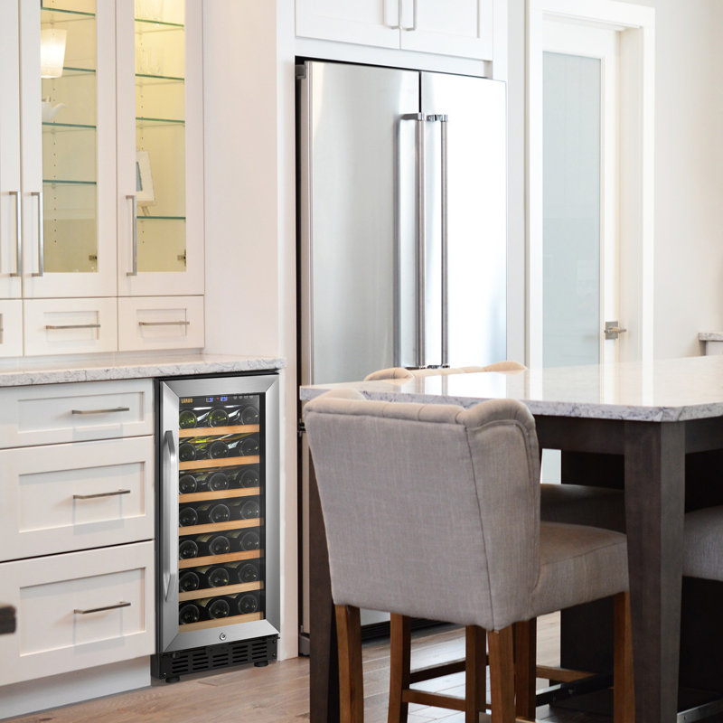 Lanbo 31 Bottle Freestanding Refrigeration Single Zone Wine ...