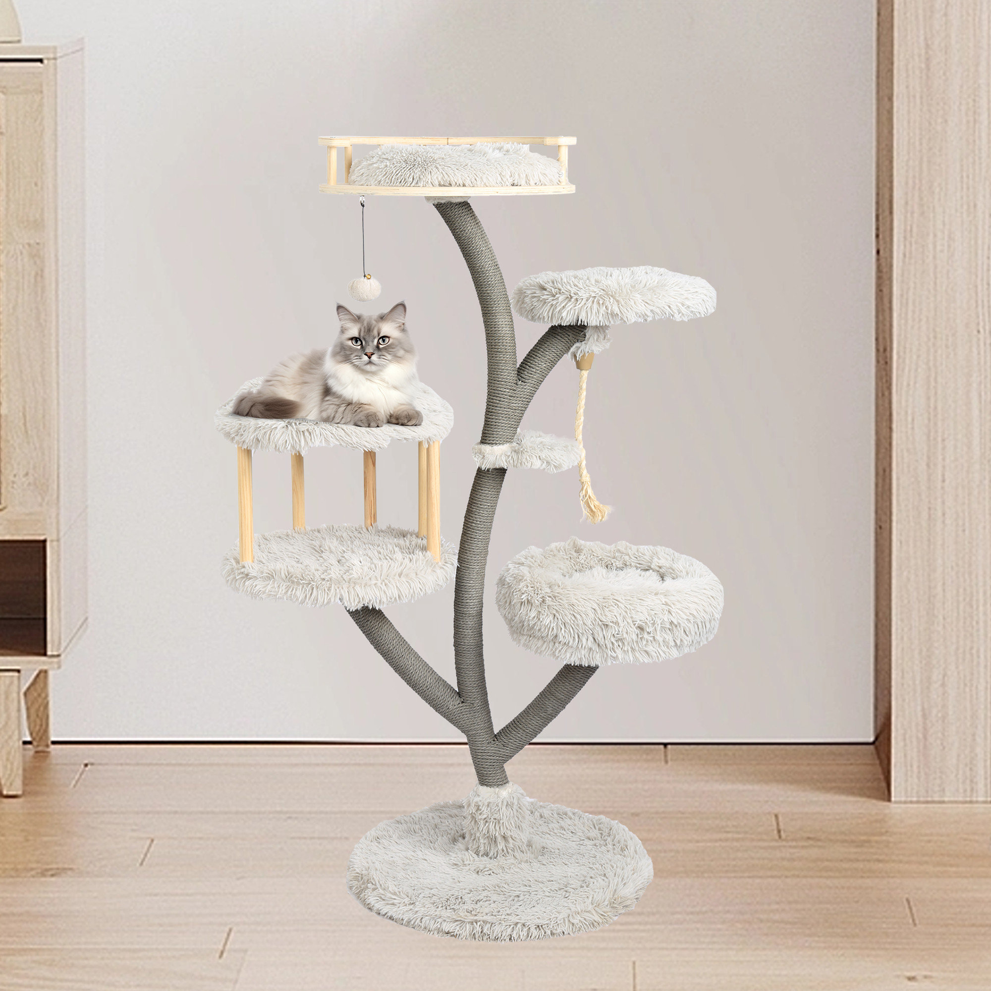 Archie & Oscar™ Swifton 60.24'' H Luxury Cat Tree & Reviews | Wayfair