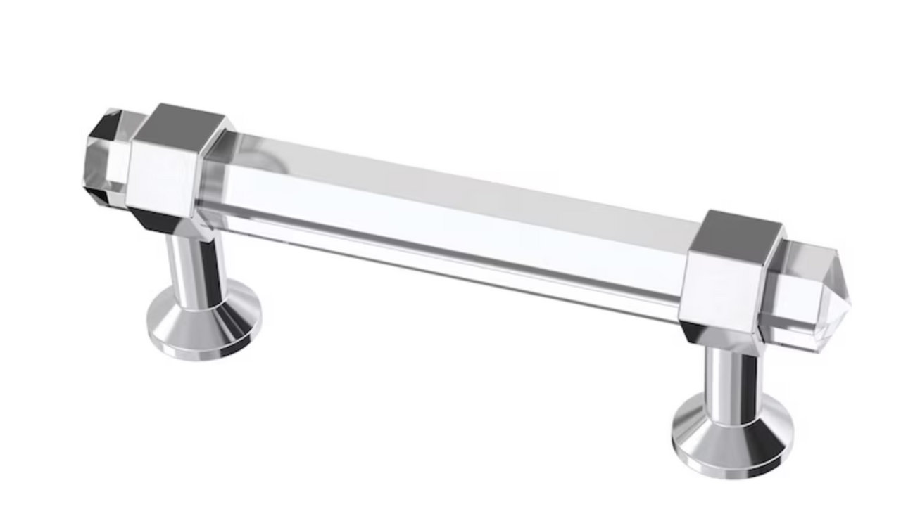 D. Lawless Hardware (5 Pack) 3 inch Acrylic Hexagon Pull Chrome and ...