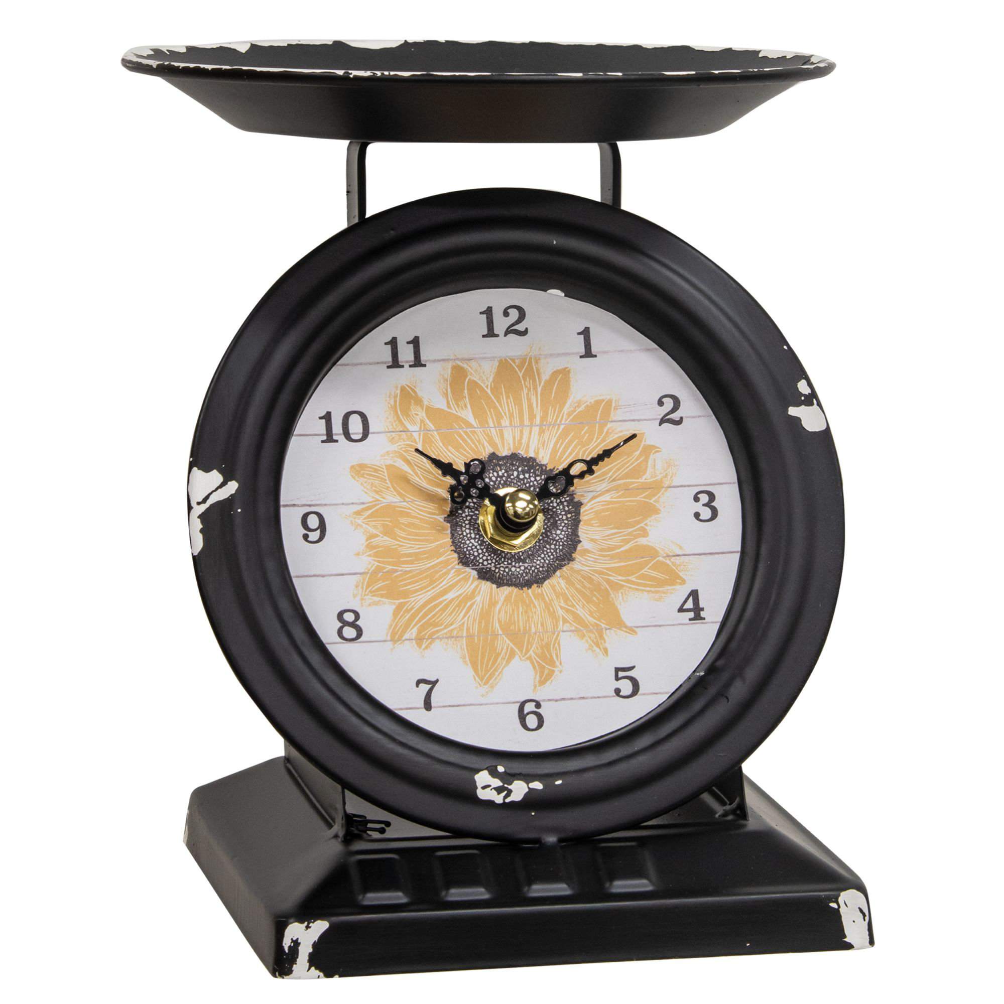 August Grove® Vintage Sunflower Old Town Scale Clock | Wayfair