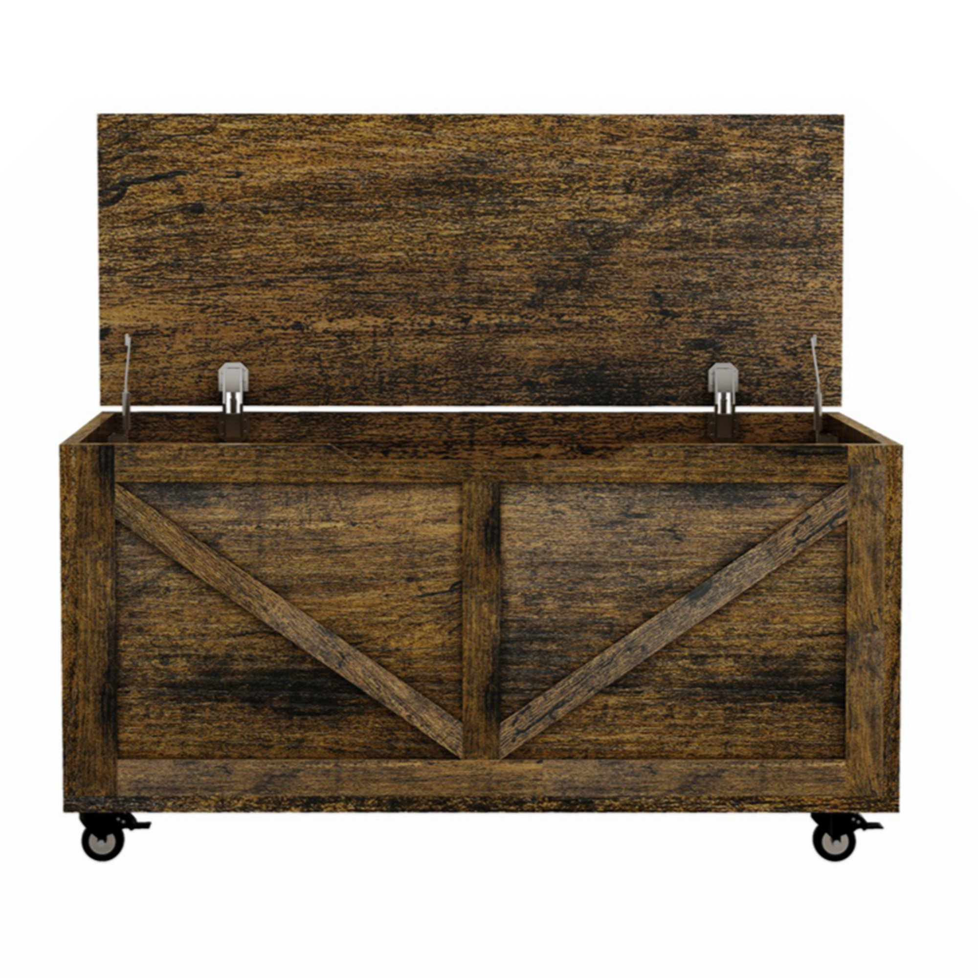 Millwood Pines Storage Chest, Storage Trunk On Wheels With Brakes ...