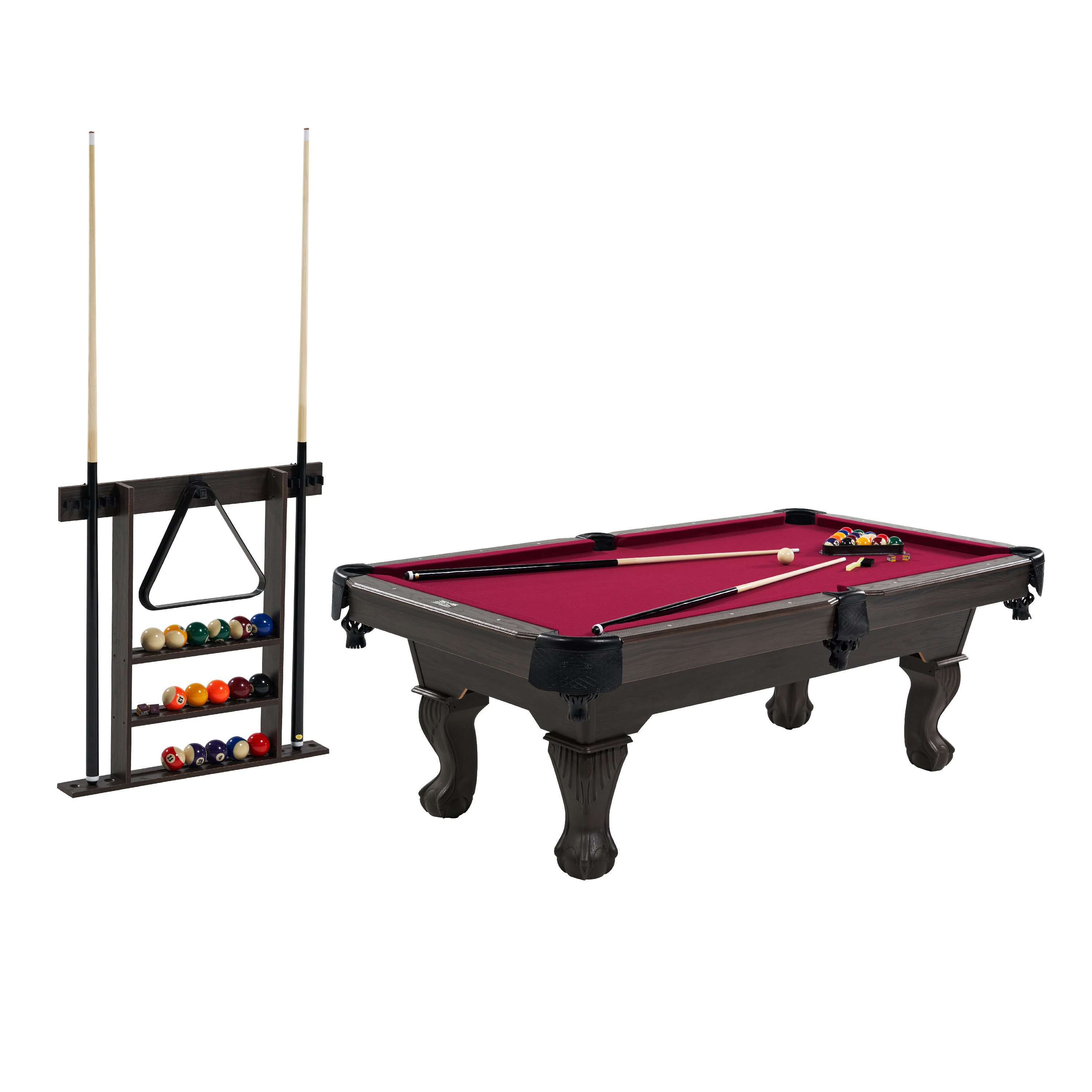 Barrington Billiards Company Pool Table with Playing Accessories ...
