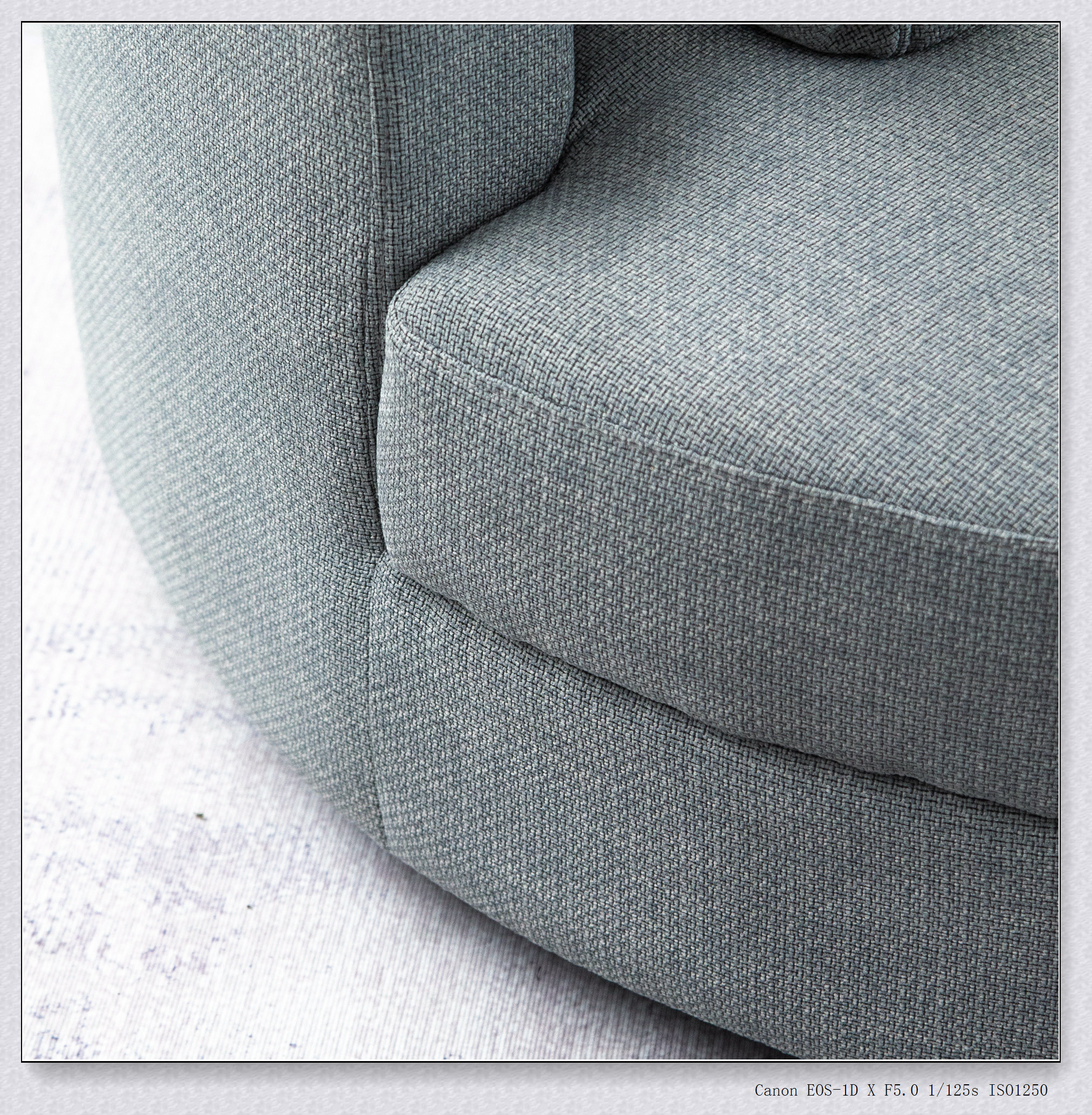 Wildon Home® Large round chair with storage linen fabric for living ...