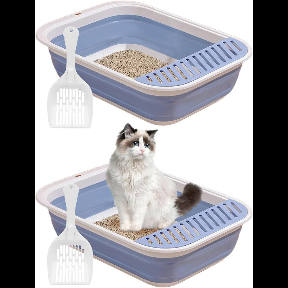 Tucker Murphy Pet™ 2 Pack Collapsible Small Litter Box | Wayfair