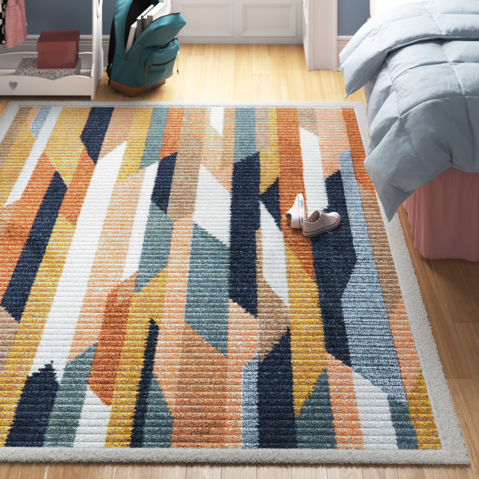 Wade Logan Inga Abstract Area Rug for Living Room Bedroom Dining Room ...