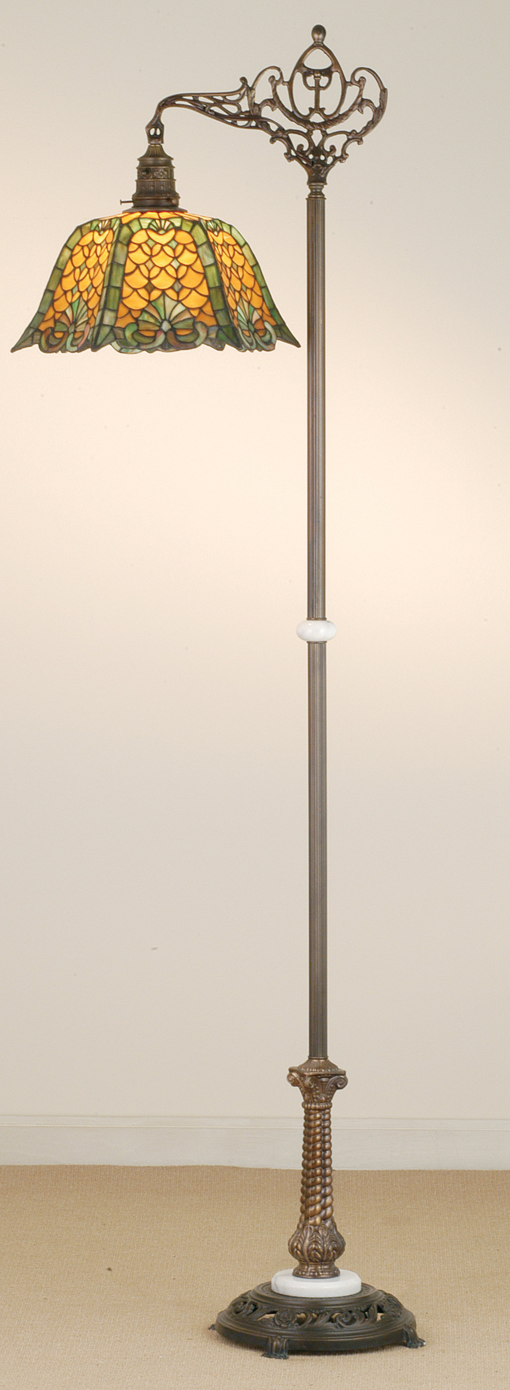 Bloomsbury Market Tiffany 69.5" Task Floor Lamp | Wayfair