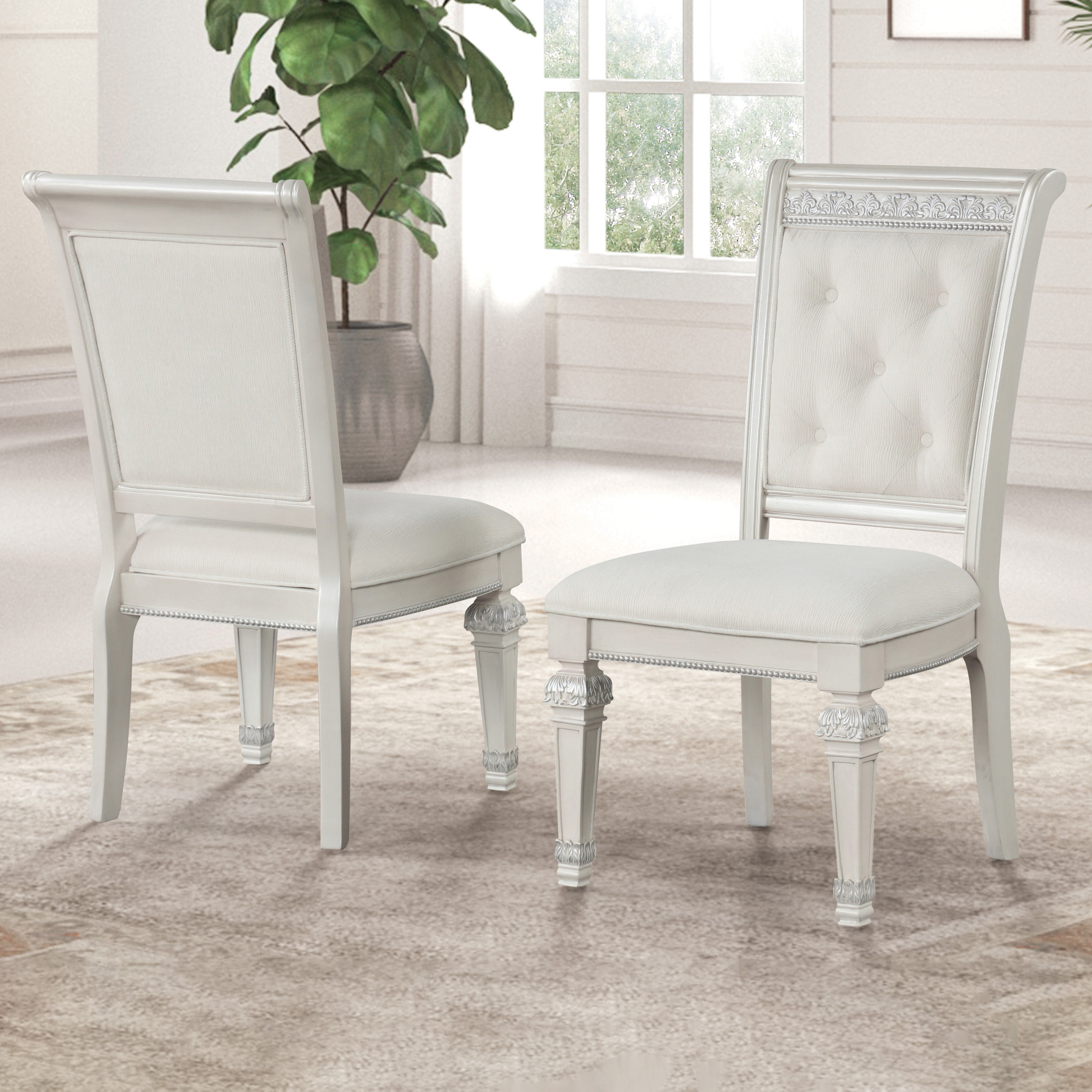 House of Hampton® Amesbury Tufted Upholstered Side Chair | Wayfair