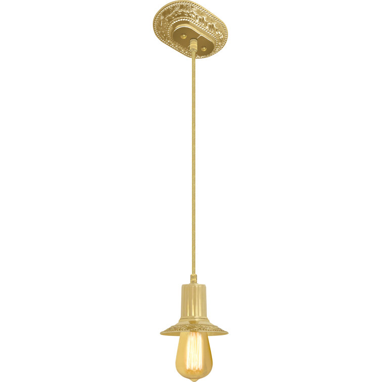 Mercer41 Fogg 1 - Light Bright Gold LED Bulb Pendant | Wayfair.co.uk