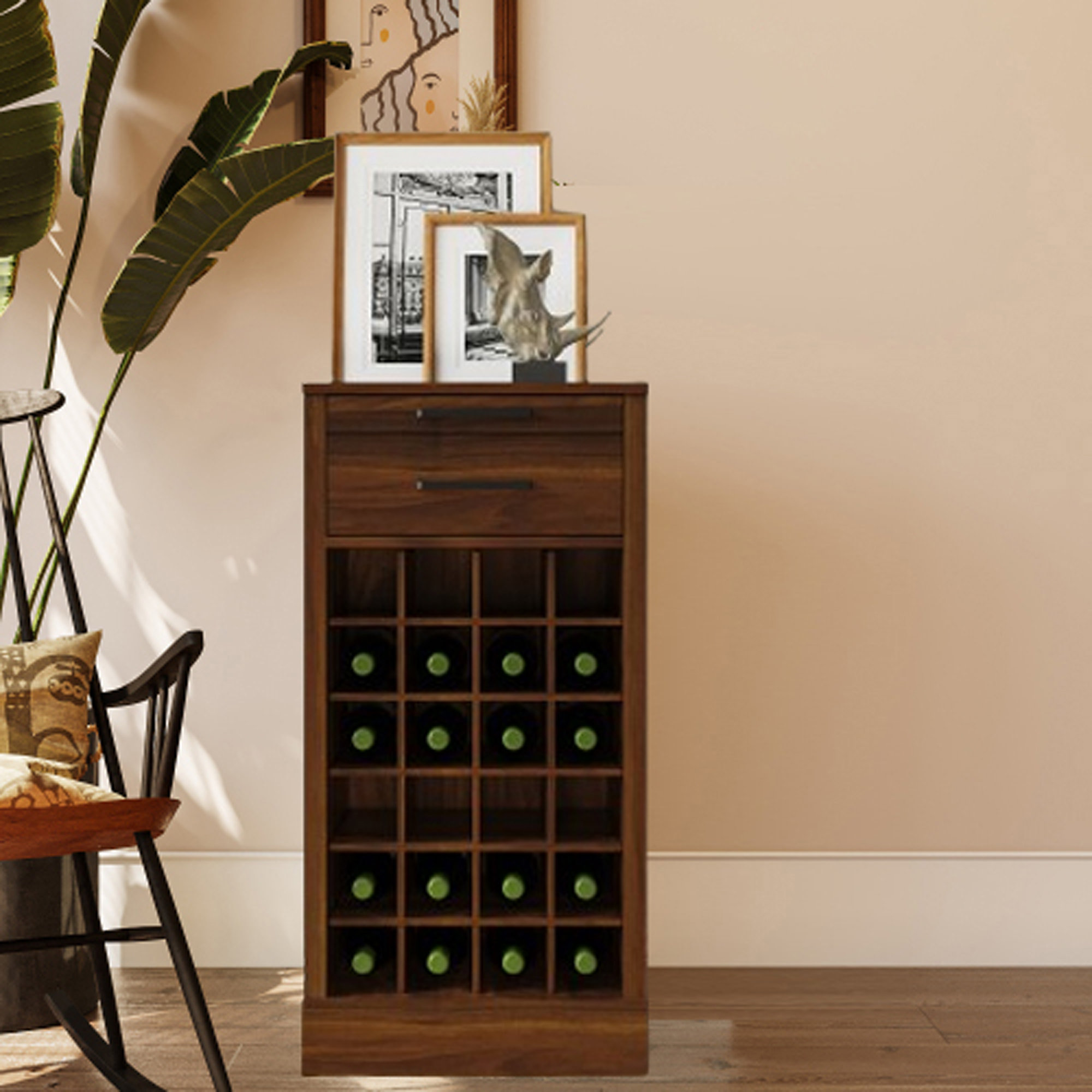 Winston Porter Rebecah 17'' Wine Bar | Wayfair