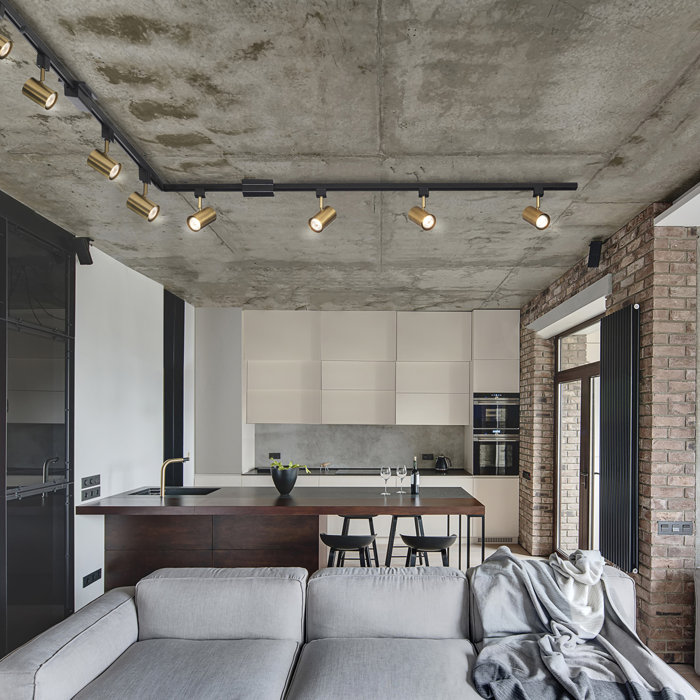 Ebern Designs 56'' 4 -Light Linear Track Lighting Track Kit with ...