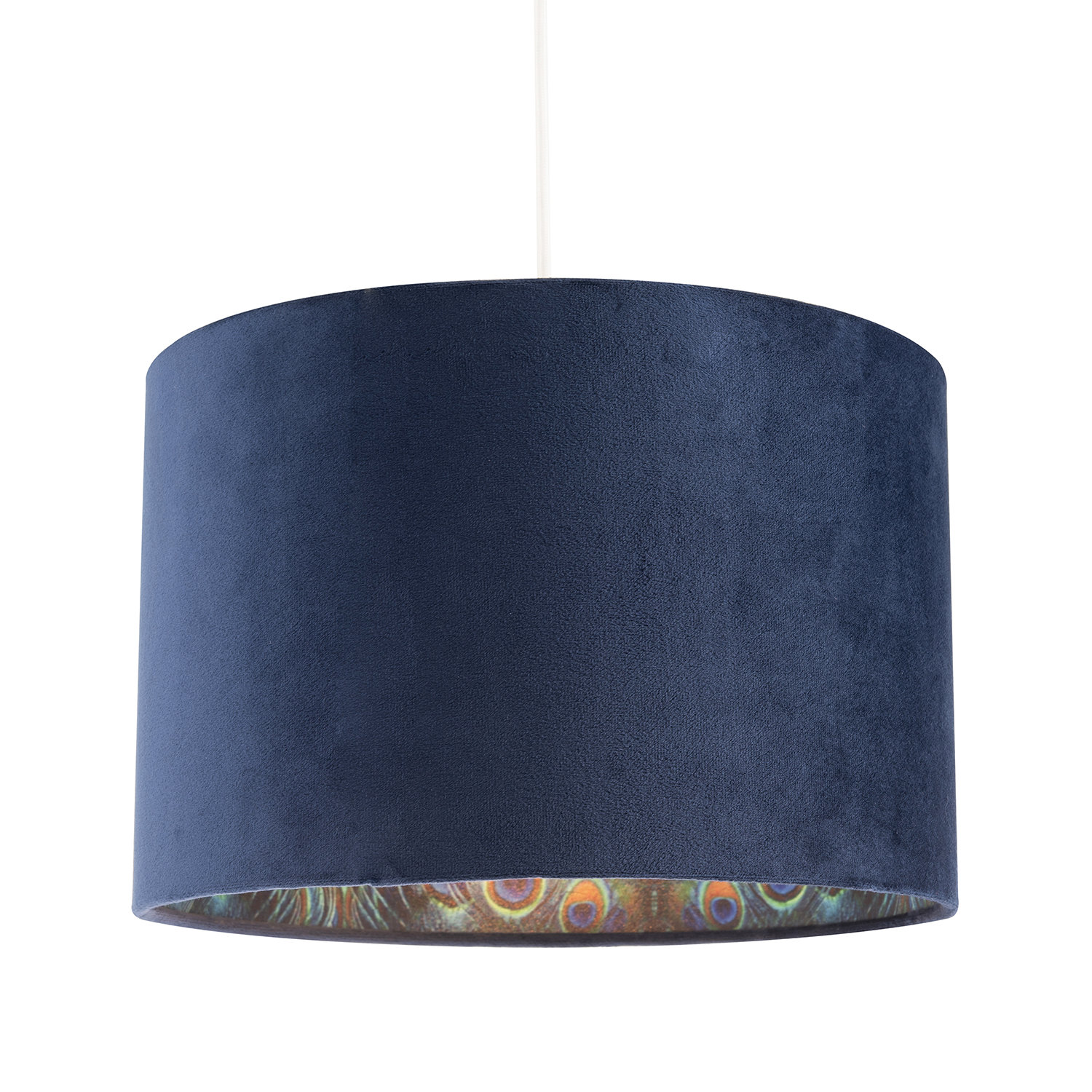 Fairmont Park Velvet Lamp Shade With Peacock Feather Inner By | Wayfair ...
