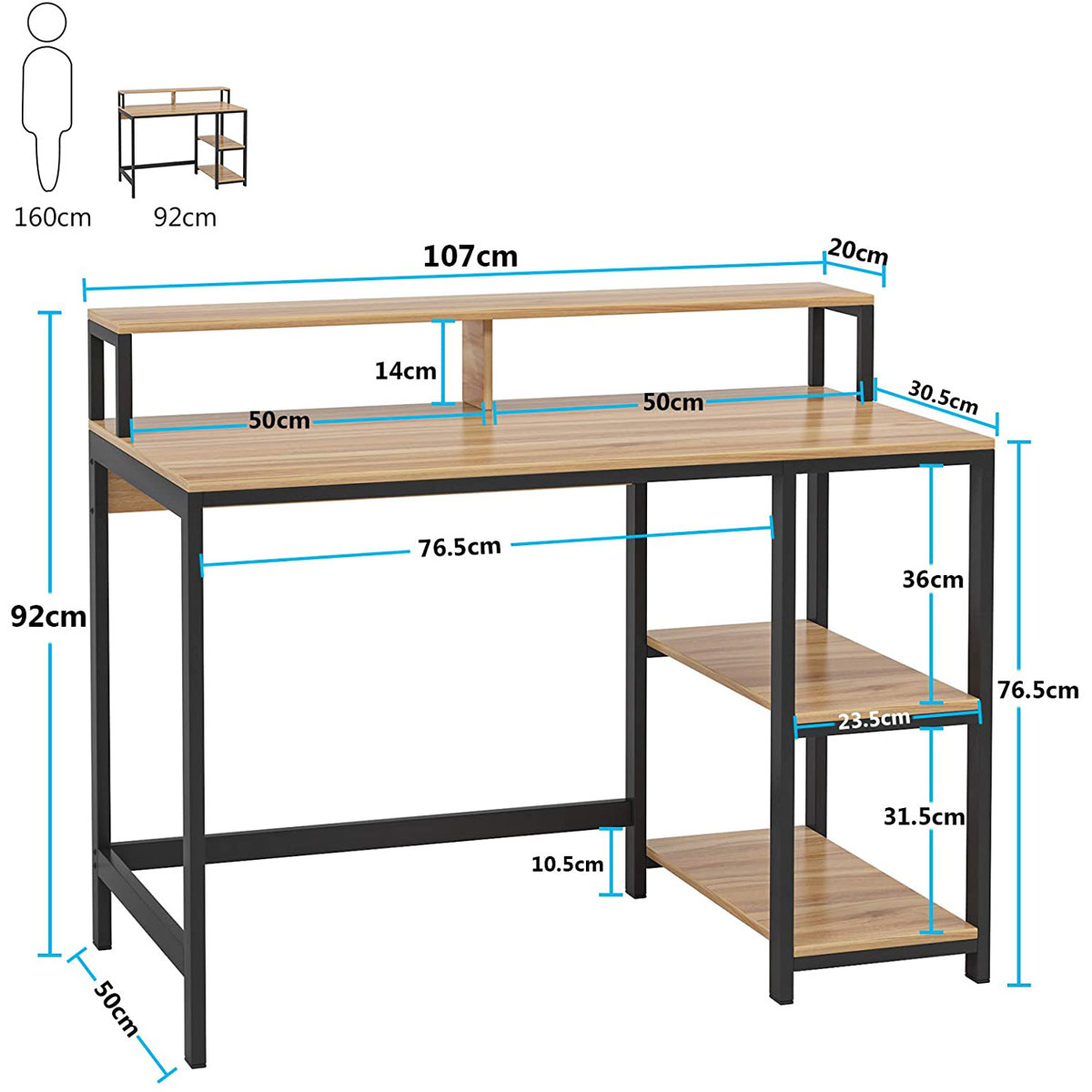 17 Stories Industrial Desk & Reviews | Wayfair