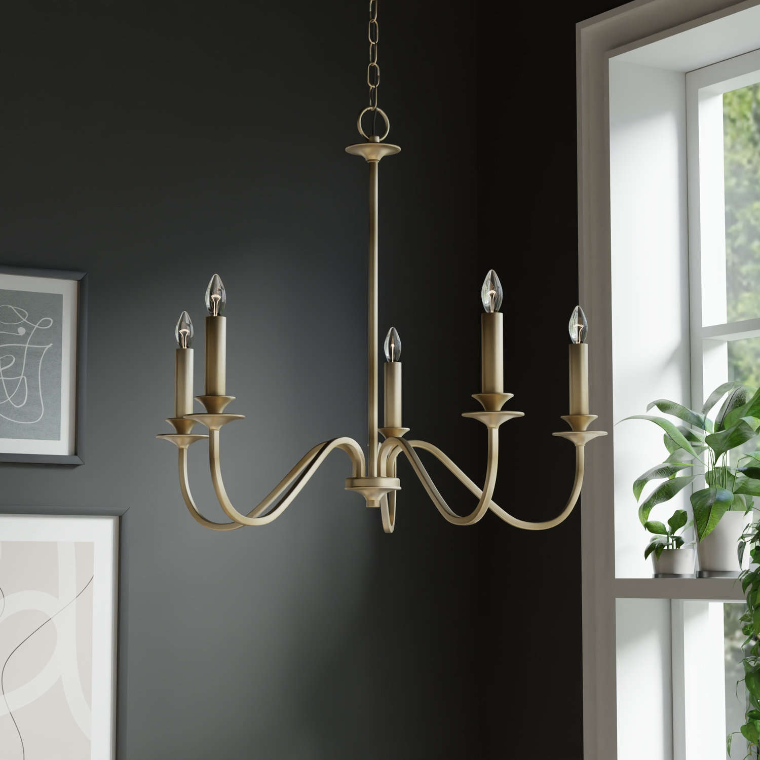 Capital Lighting Weston 26 inchW x 22 inchH 5-Light Chandelier ...