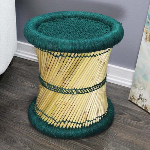 Bay Isle Home Barkhamsted Reed Accent Stool & Reviews | Wayfair