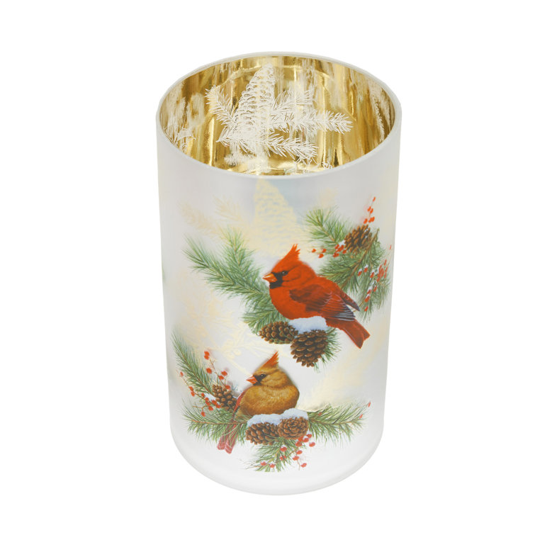 The Holiday Aisle® Cardinals Glass Container Large - Wayfair Canada