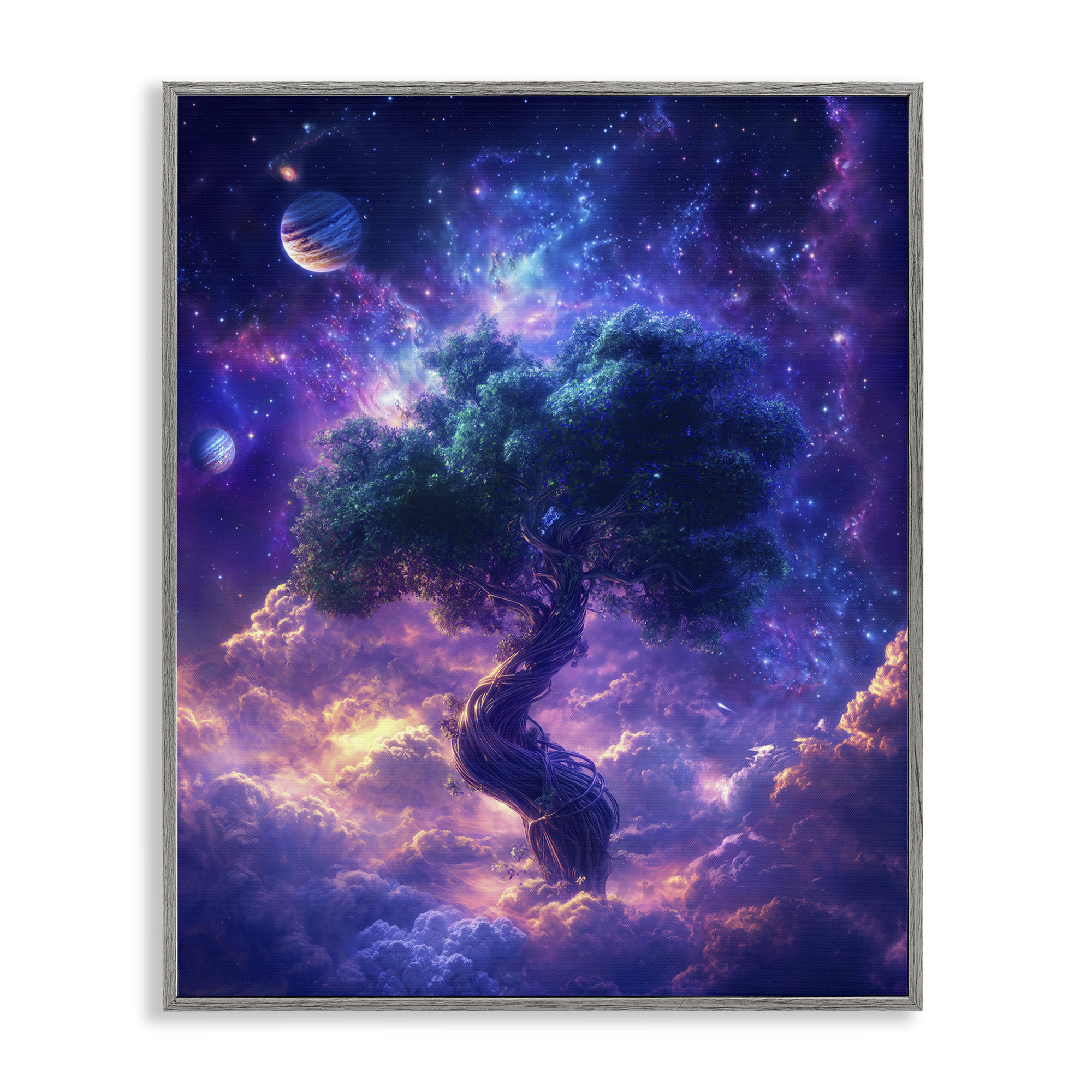 Union Rustic Tree Of Life Through Clouds Framed Giclee, design by ...