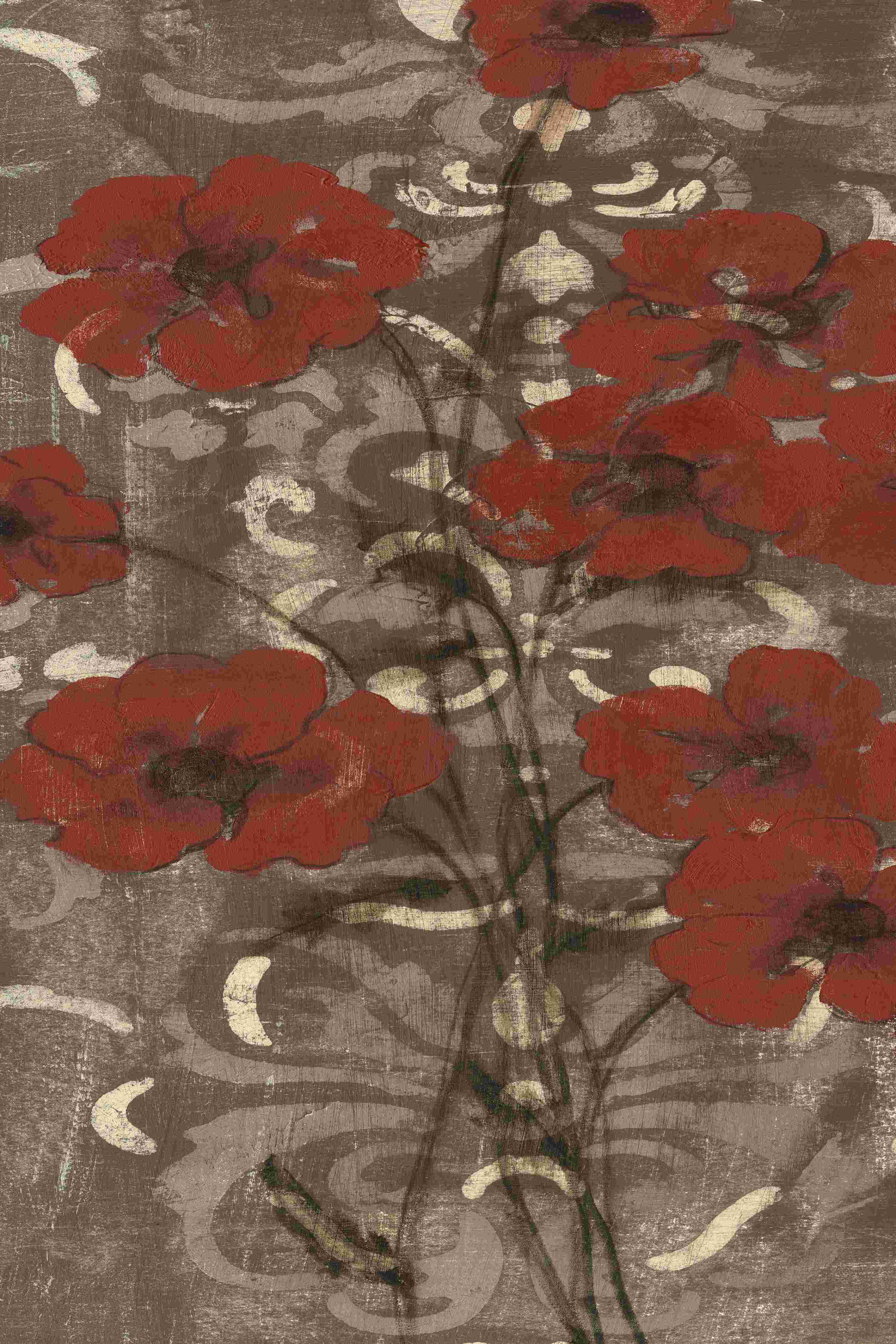 Red Barrel Studio Poppies On Damask I - Wayfair Canada