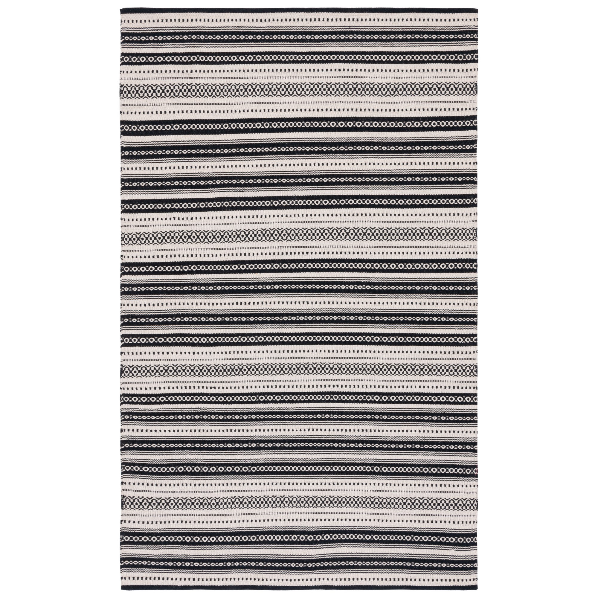 Union Rustic Danille Flat Weave Cotton Striped Rug | Wayfair