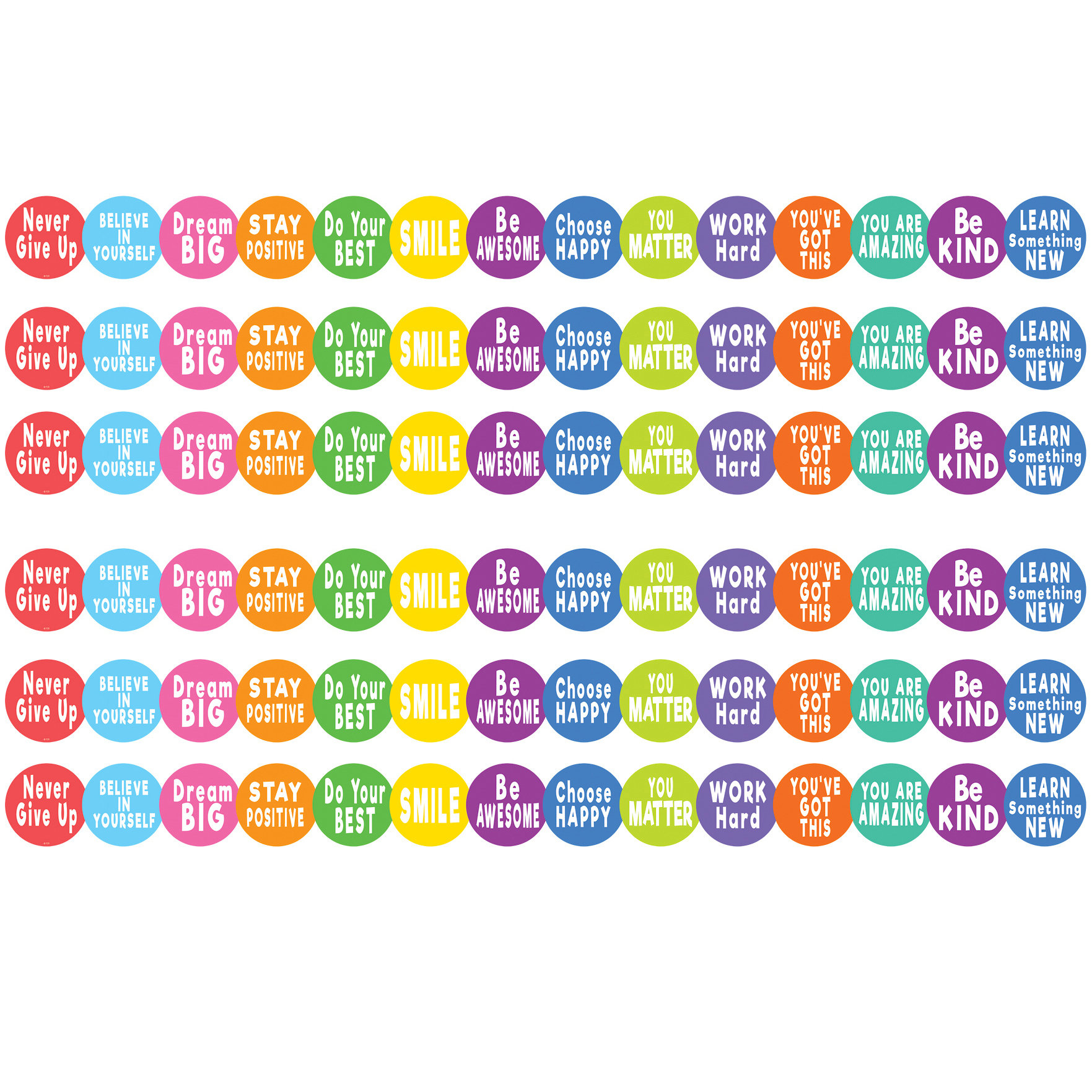 Teacher Created Resources Positive Sayings Border Trim | Wayfair