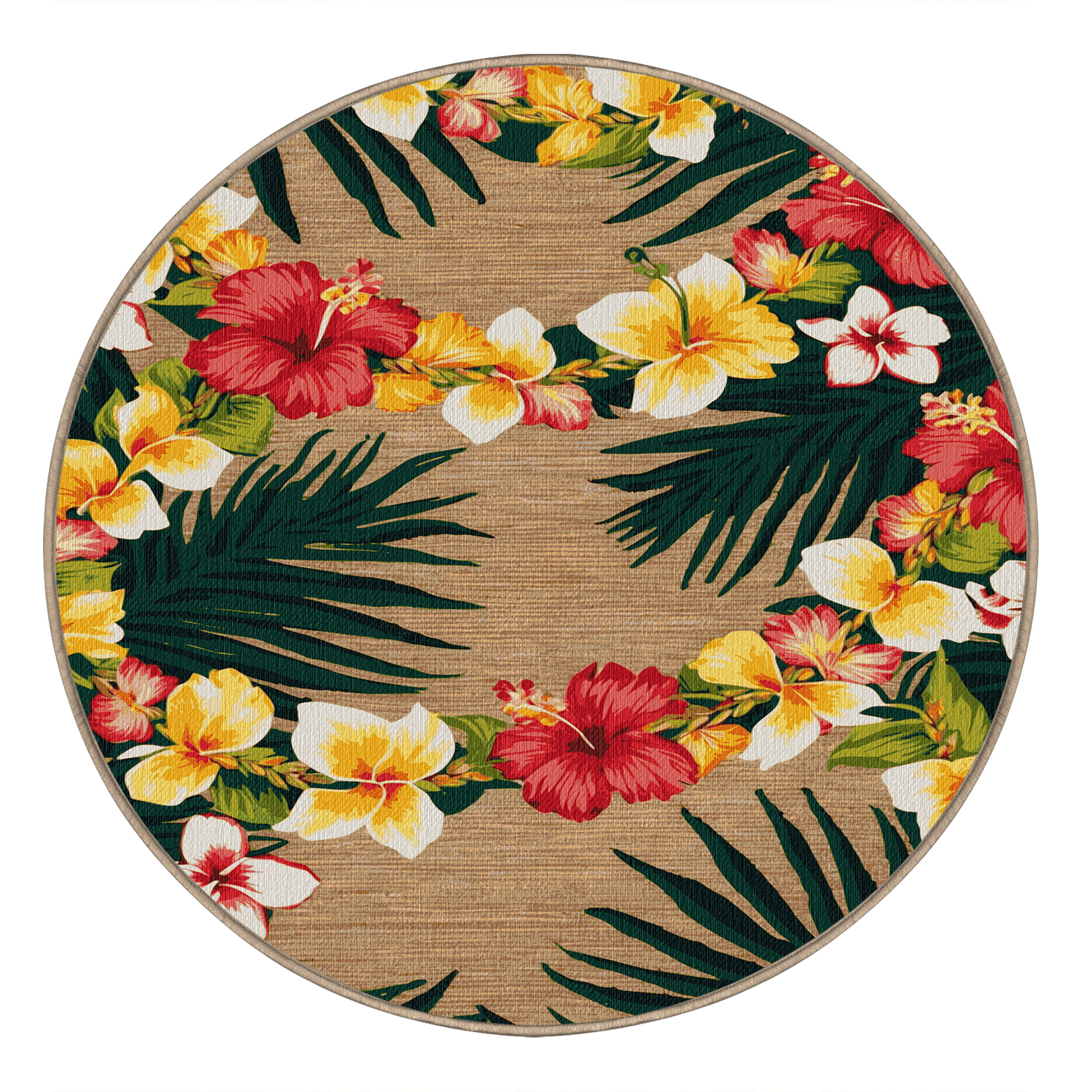 Dakota Fields Washable Hawaiian Lei Hawaiian Area Rug | Wayfair