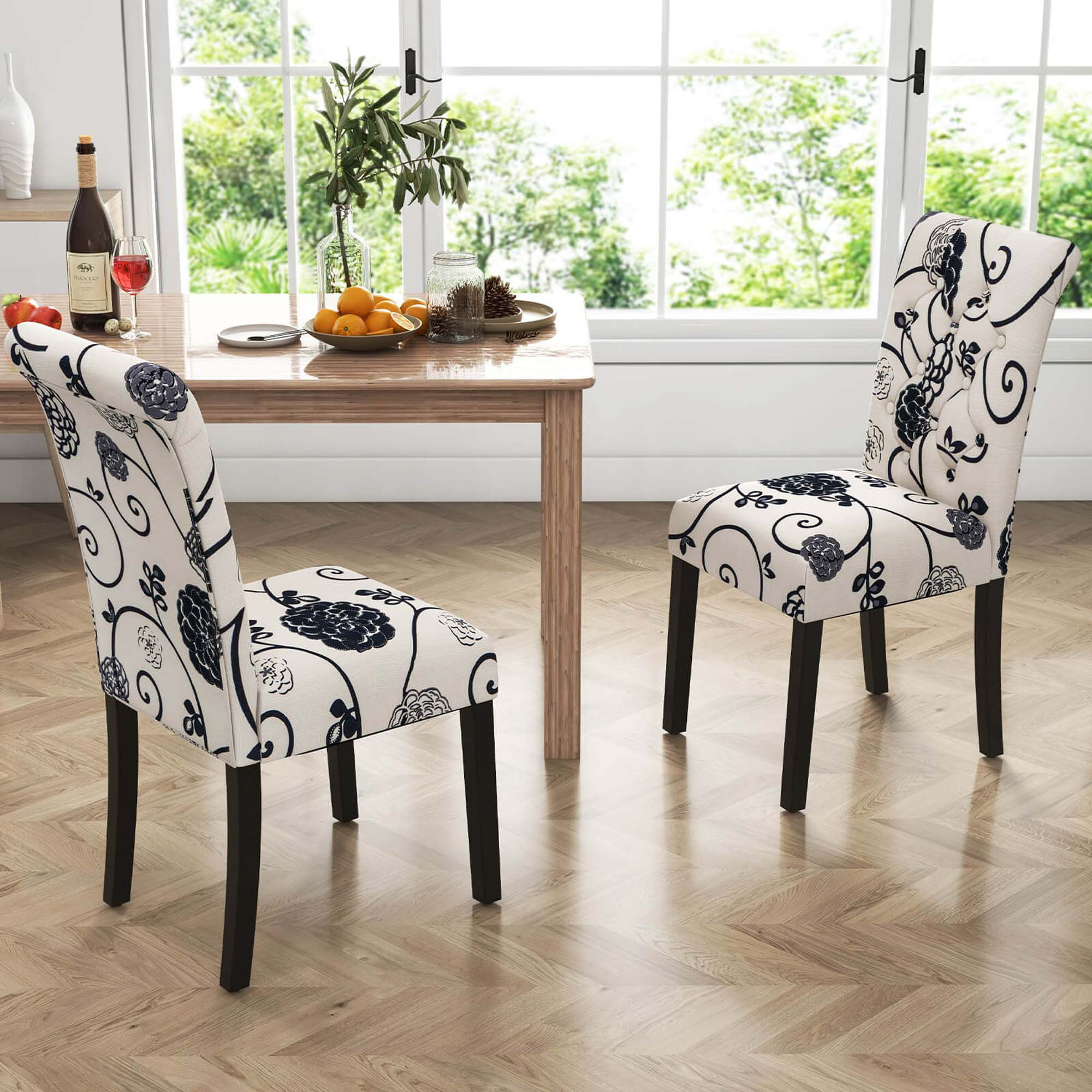 Lark Manor™ Set Of 2 Tufted Dining Parsons Chair & Reviews | Wayfair