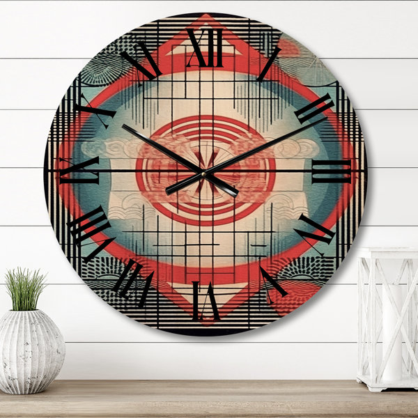 Bless international Andru Solid Wood Wall Clock | Wayfair