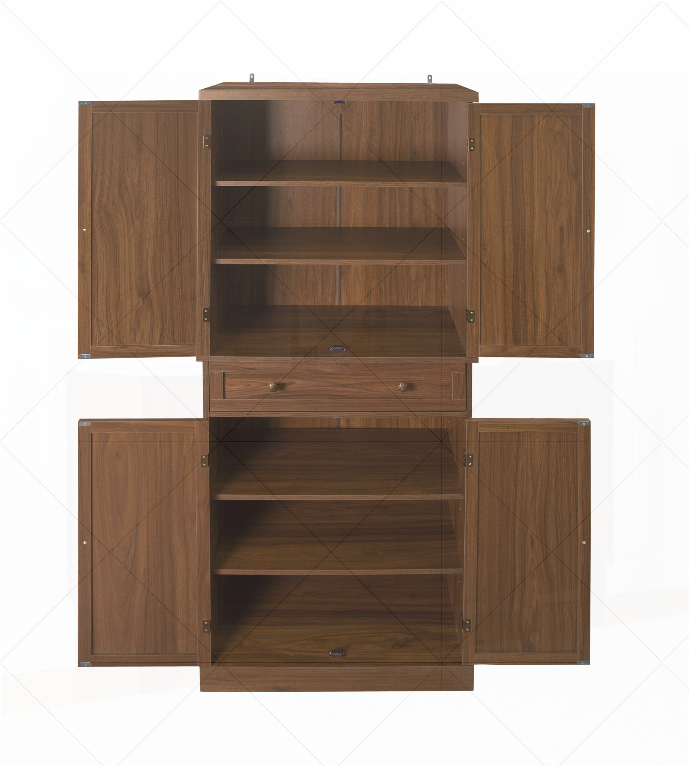 Bay Isle Home™ 4 Door Cabinet with 1 Drawer, with 4 Adjustable Inner ...