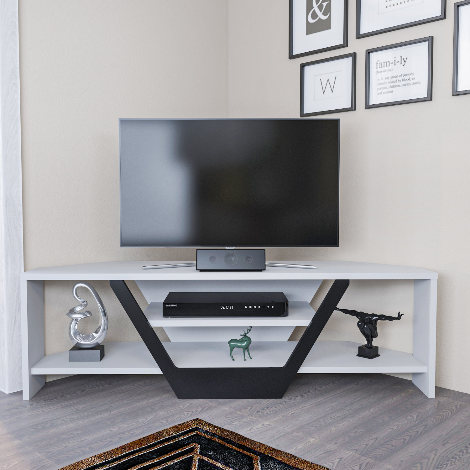 Wade Logan Sigel Corner TV Stand for TVs up to 55" & Reviews | Wayfair ...